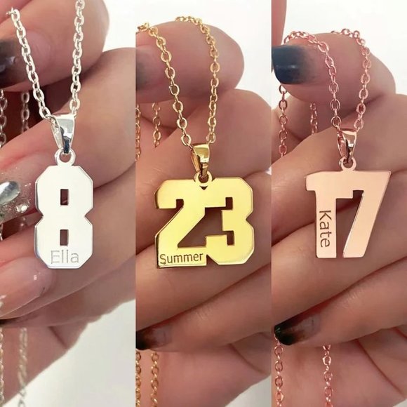 Jewelry | Custom Numbers Pendant Necklace | Poshmark